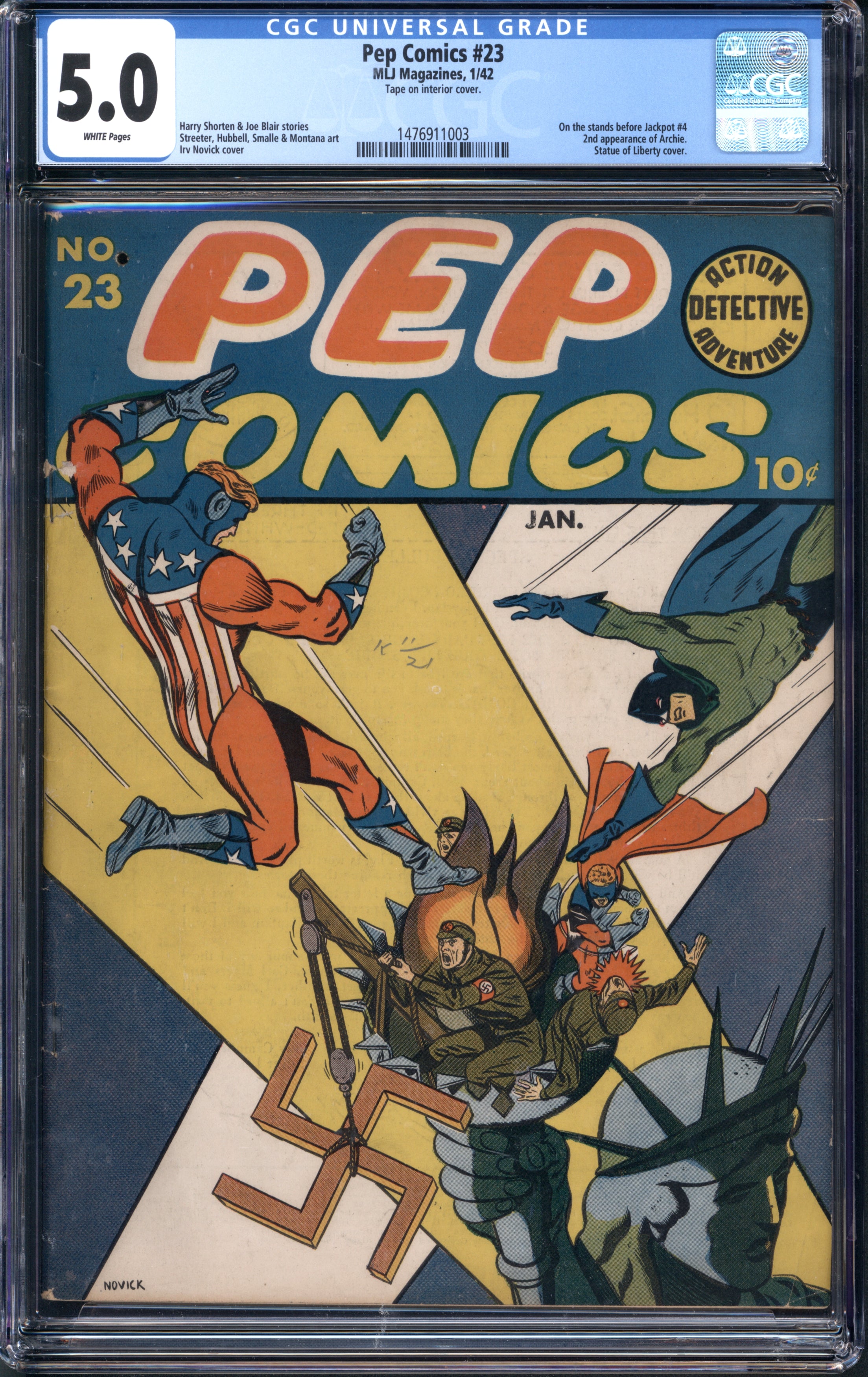 Pep Comics (1940 MLJ) # 23 CGC