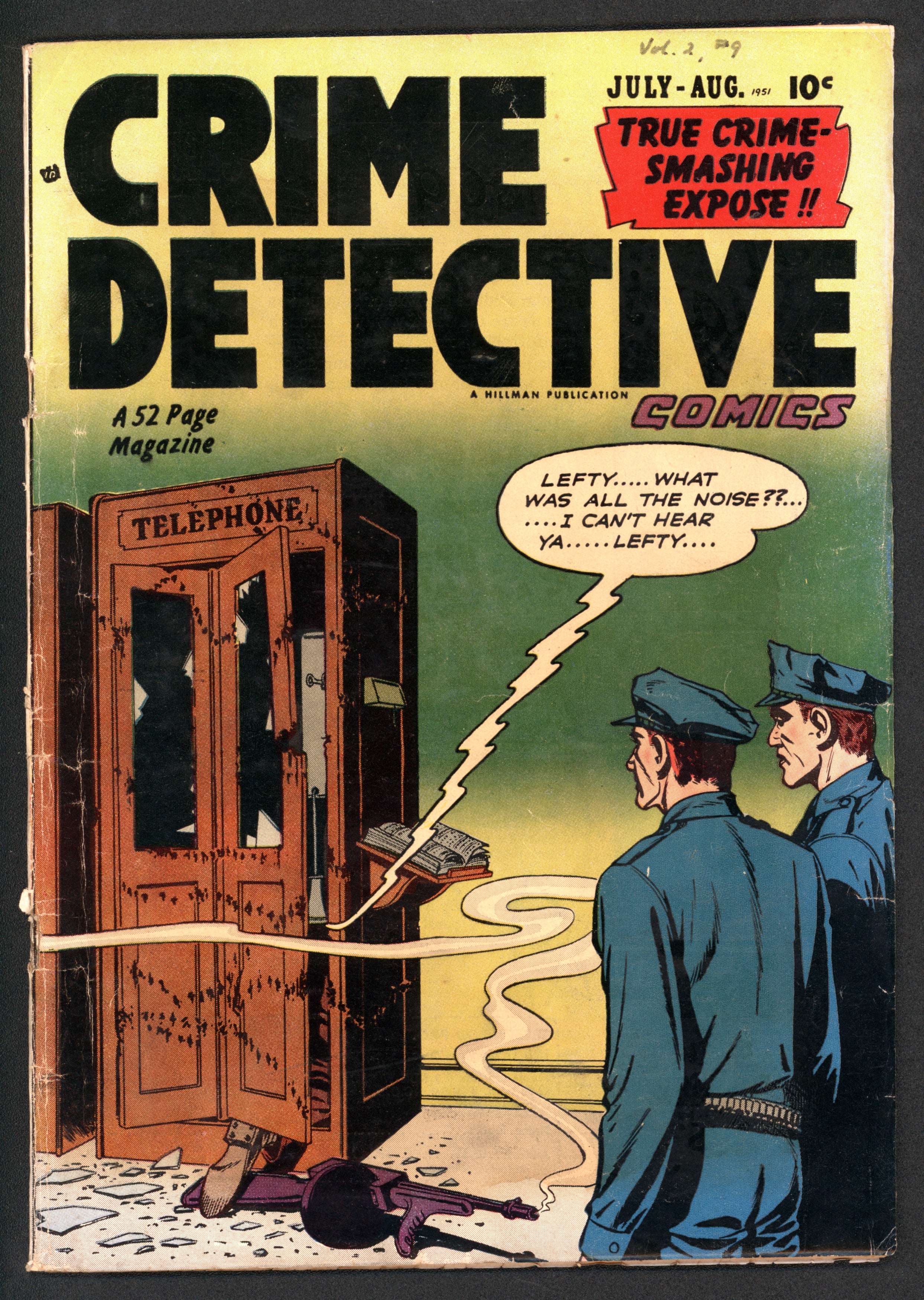 Crime Detective Comics Volume 2 (1950 Hillman) # 9 Raw