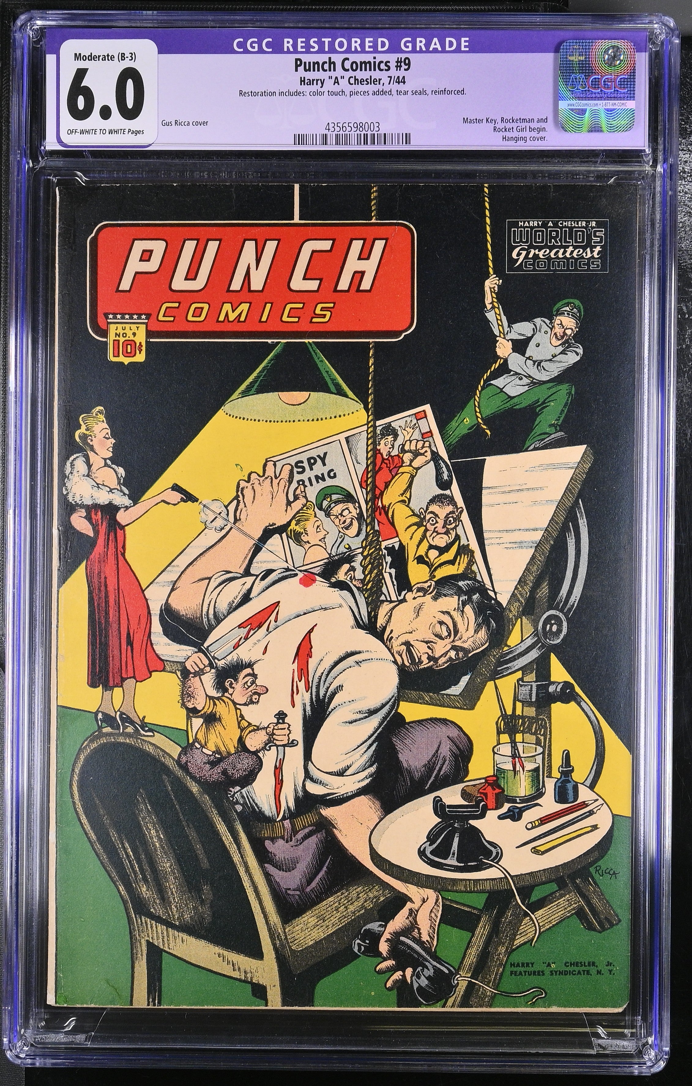 Punch Comics (1941 Chesler/Dynamic) # 9 CGC Restored