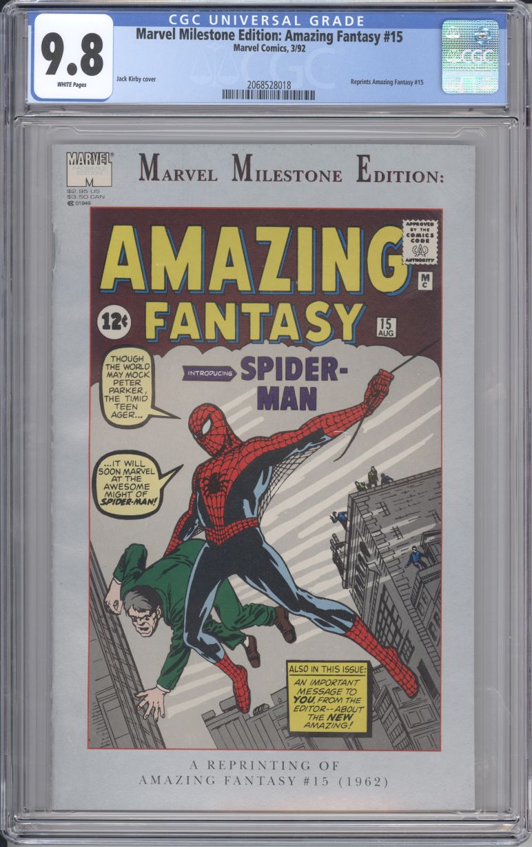 Marvel Milestone Edition: Amazing Fantasy # 15 CGC