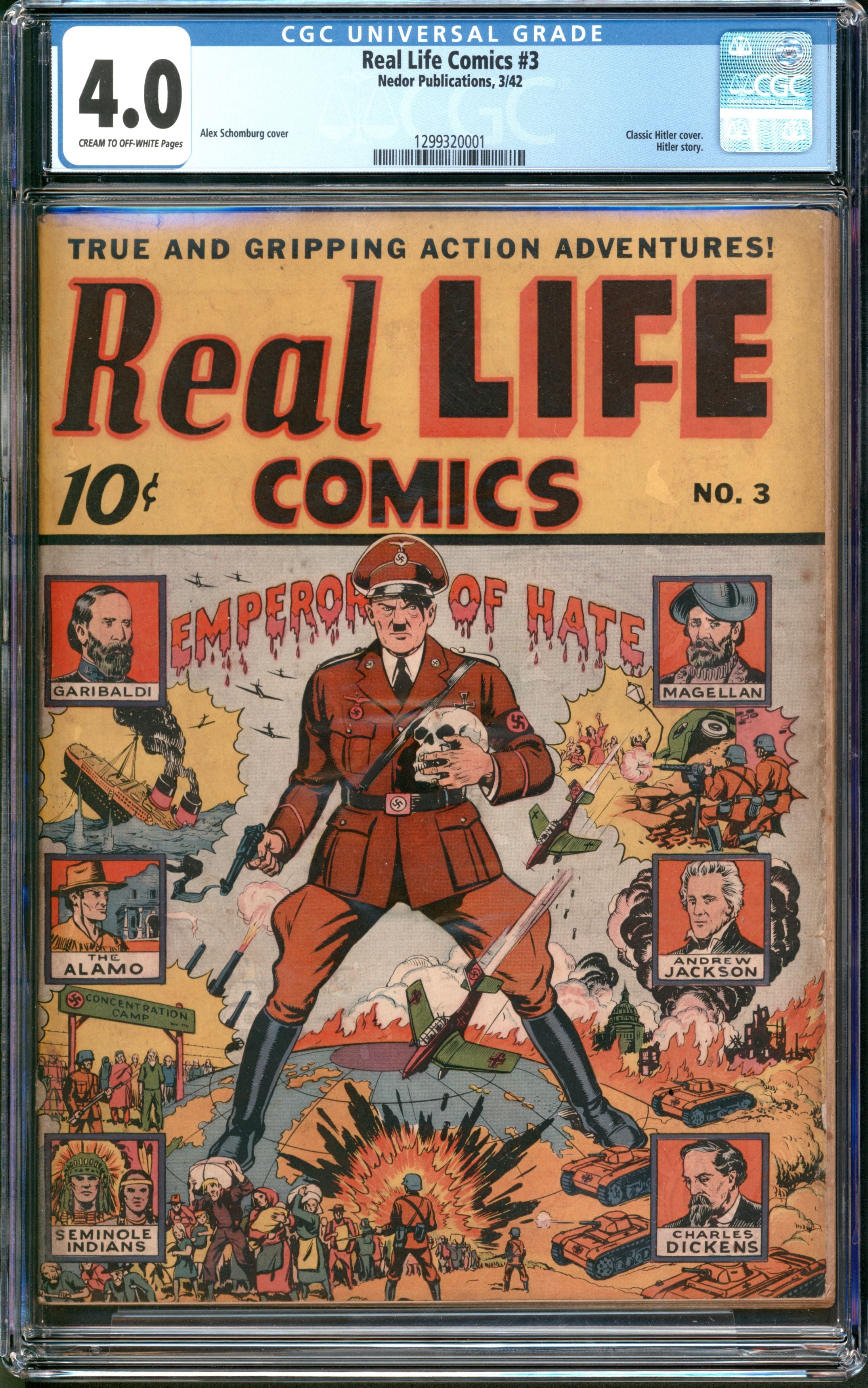 Real Life Comics (1941 Nedor) # 3 CGC