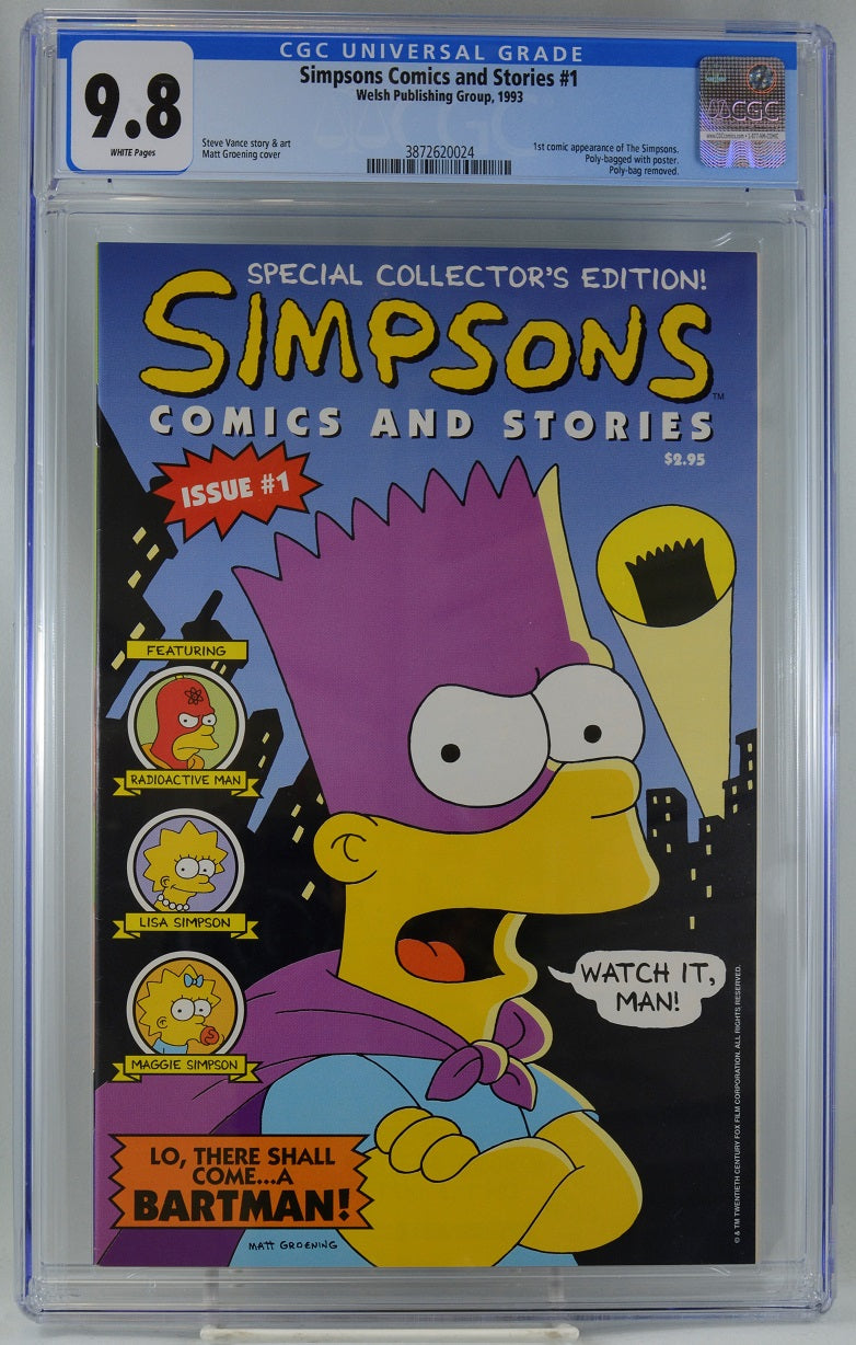 Simpsons Comics and Stories (Welsh, 1993) # 1 CGC