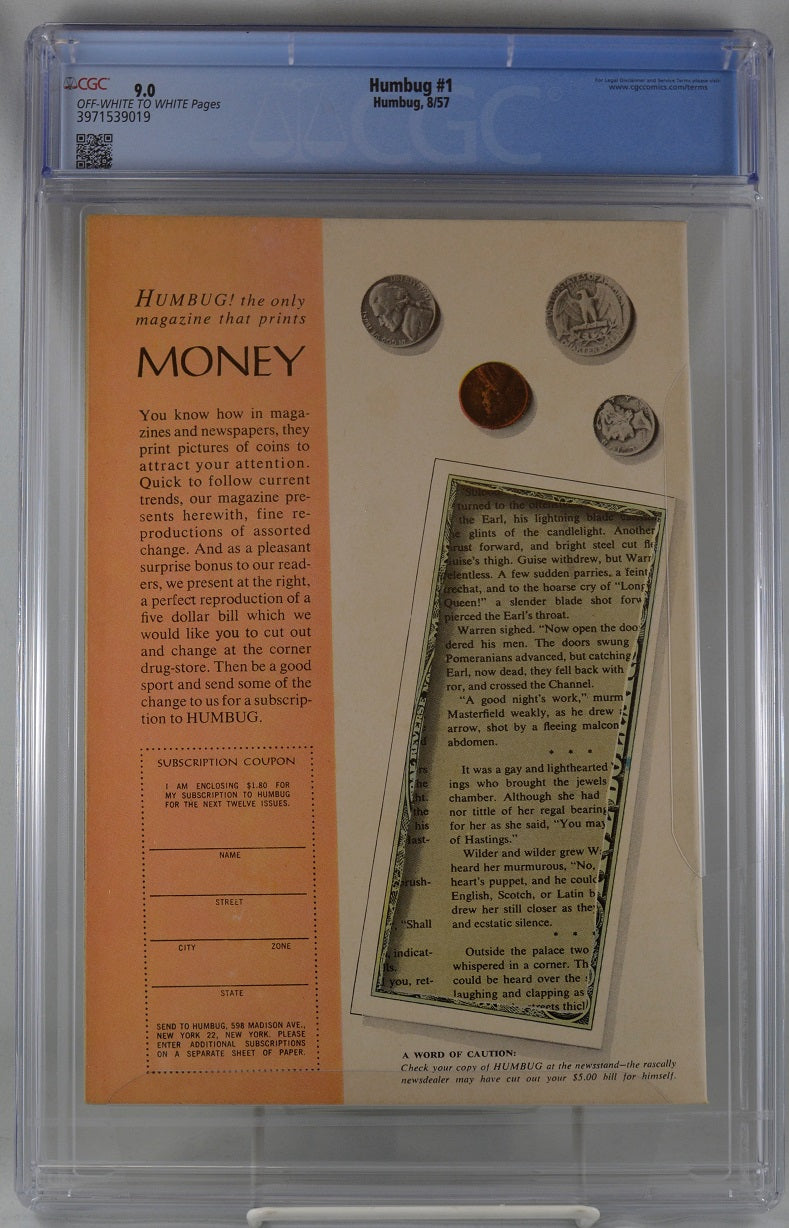 Humbug (1957 Humbug) # 1 CGC